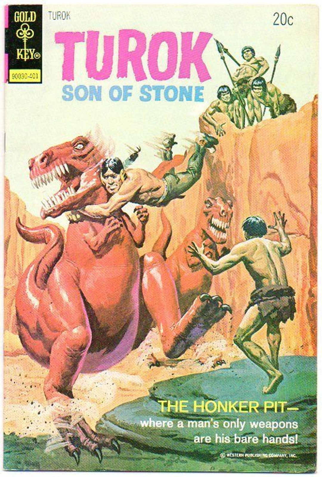 Turok Son of Stone 88 Honker Pit Cover Gold Key Comics Silver Age Vintage Comic Book Dinosaur ...