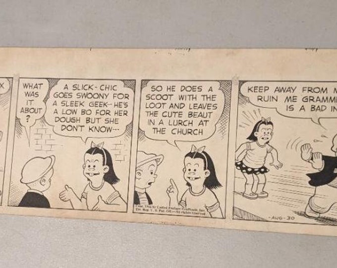 Sluggo Daily Comic Strip 1944 - Etsy