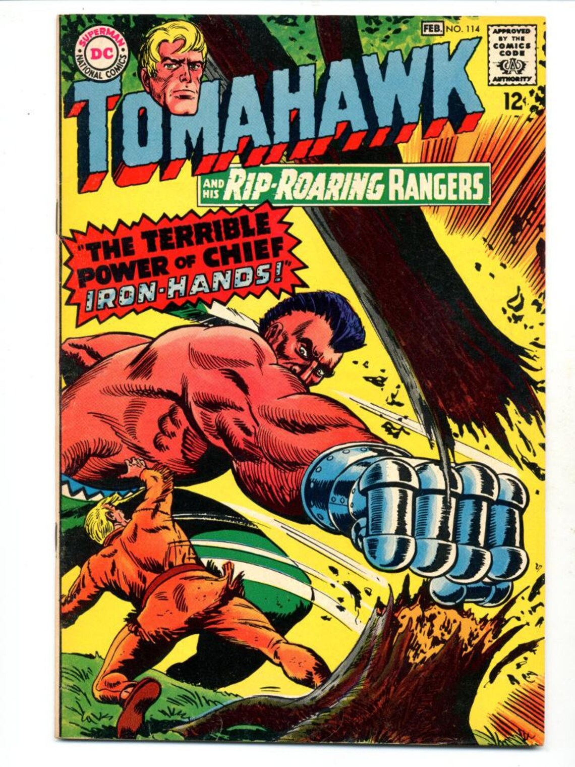 Tomahawk 114 Chief Iron Hands DC Comics Silver Age - Etsy