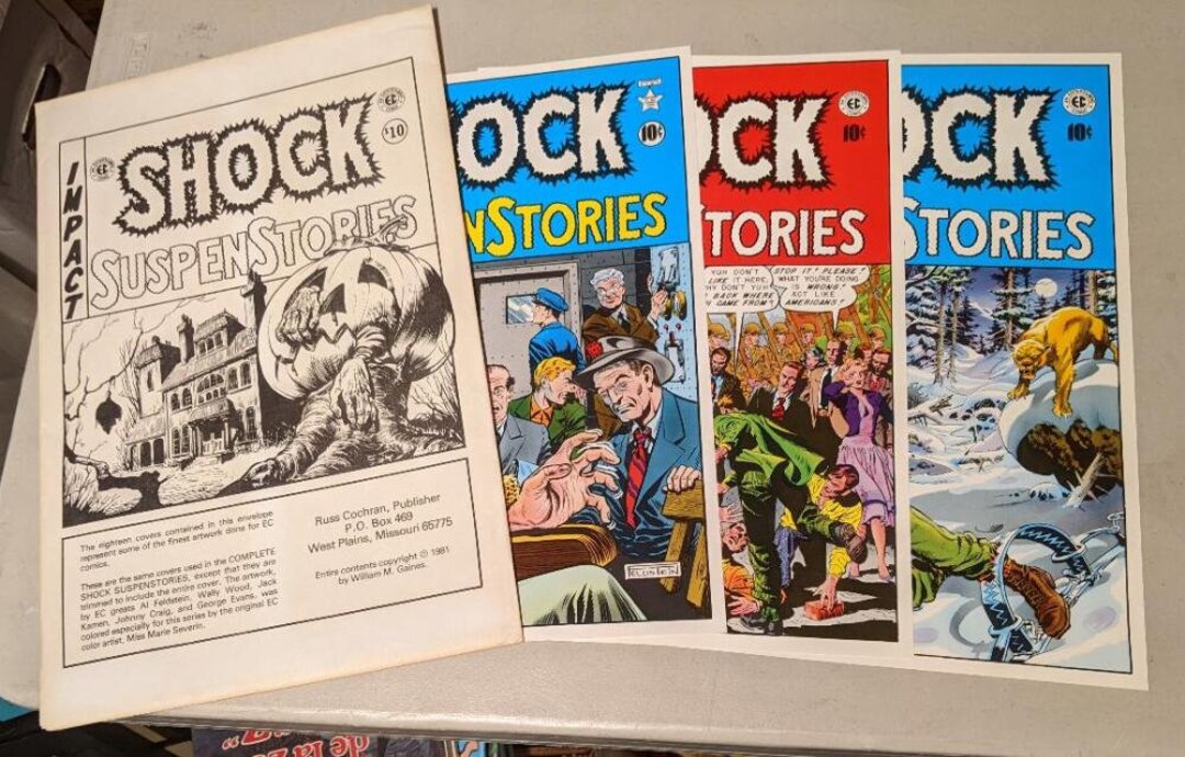 Shock Suspenstories Portfolio 18 Plates 1981 Russ Cochran, Publisher - Etsy