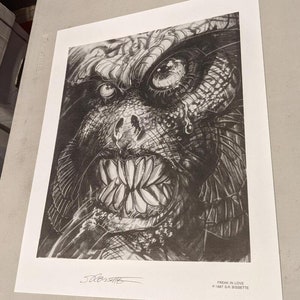 Faces of Fear Art by Stephen Bissette Signed and Numbered 507/2000 5 ...