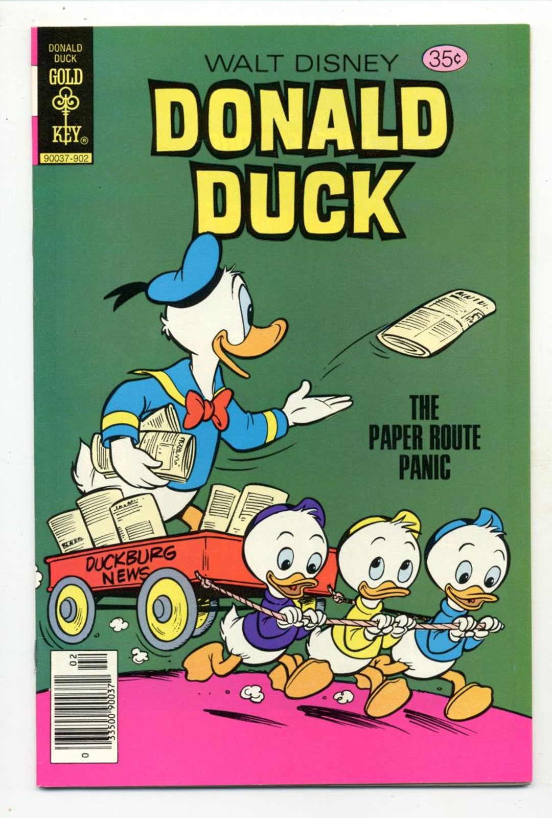 Donald Duck 204 the Paper Route Panic Gold Key Comics Bronze Age ...