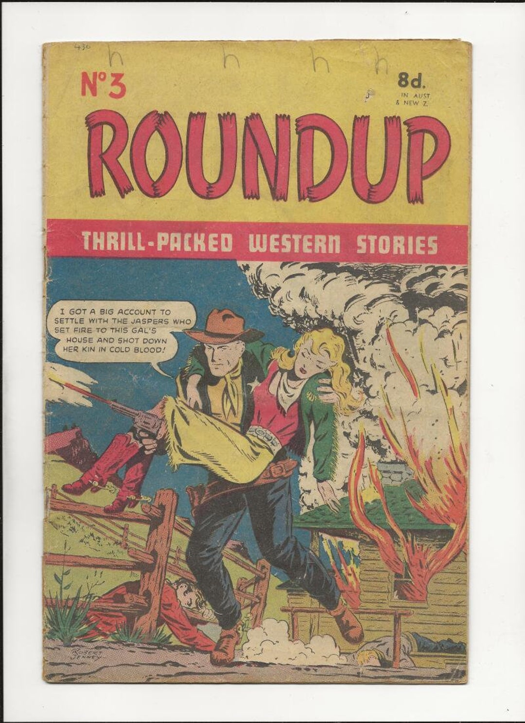 Roundup 3 Australian Last Issue. House Fire Rescue Cover 1950 - Etsy