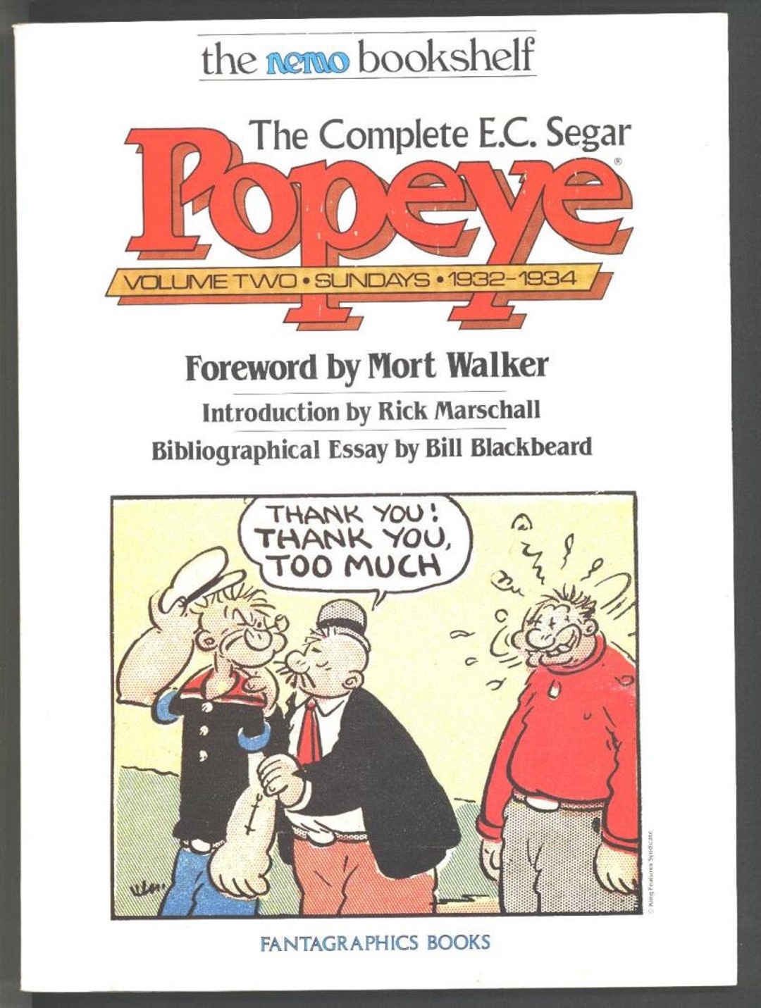 The Complete E.C. Segar Popeye Vol. 2 Sunday Strip Reprints 1932 to ...