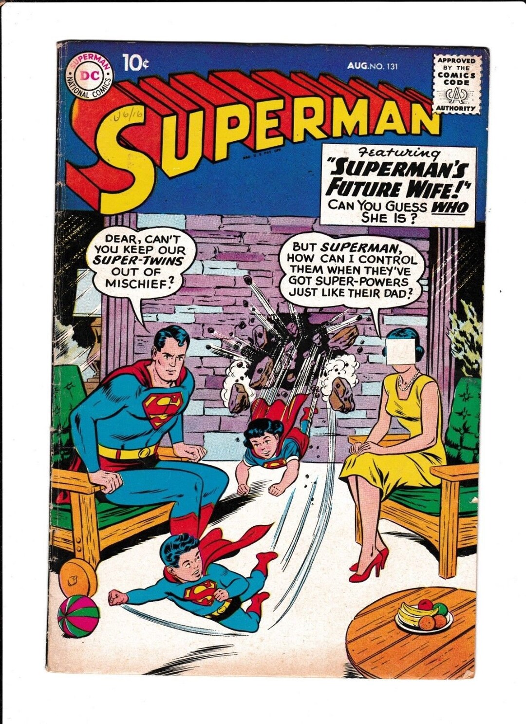 Superman 131 1959 Superman's Future Wife DC Comics Silver Age Comic ...