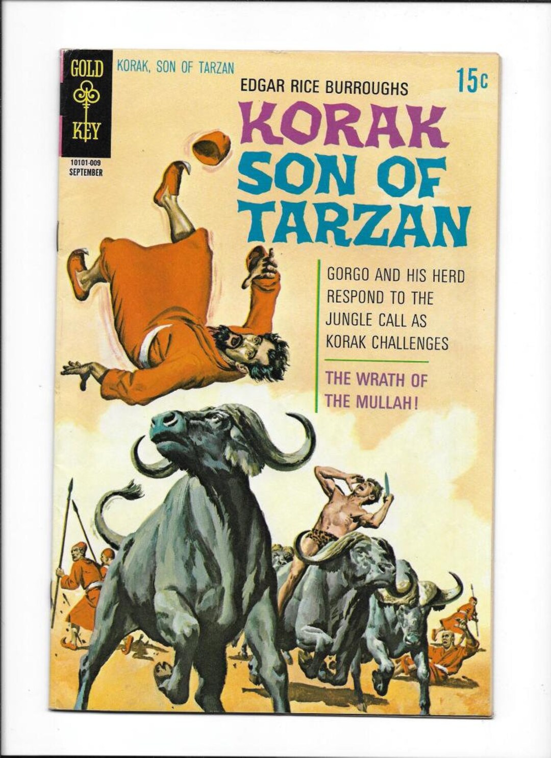 Korak Son of Tarzan 37 the Wrath of the Mullah Gold Key Comics Silver ...