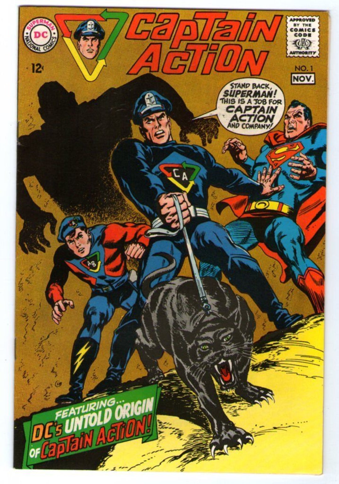 Captain Action 1 Great Toy/comic Adaptation VF Jim Shooter Wally Wood ...