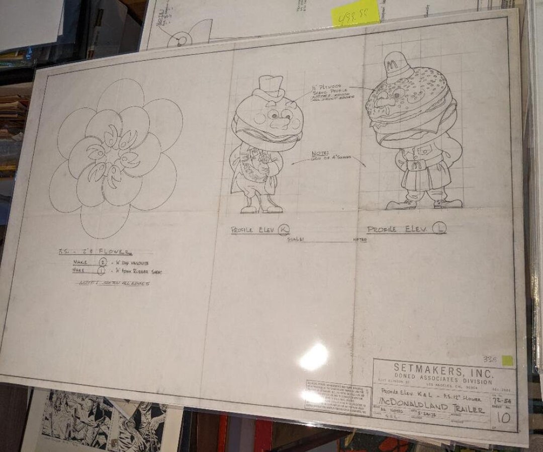 Mcdonaldland Trailer Sketch Flower, Mayor Mccheese and Officer Big Mac ...