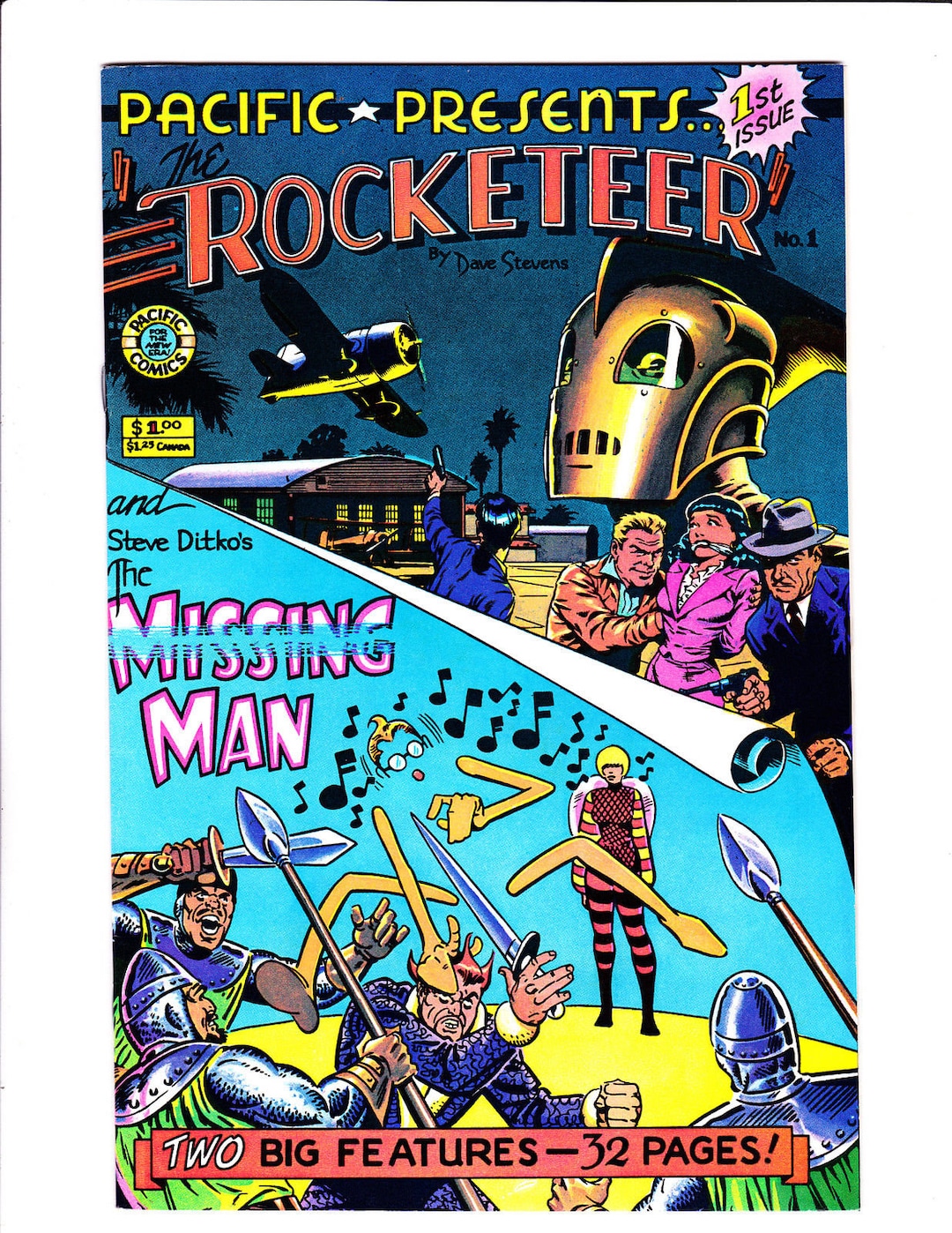 Pacific Presents 1 the Rocketeer DC Comics Silver Age Vintage Comic - Etsy
