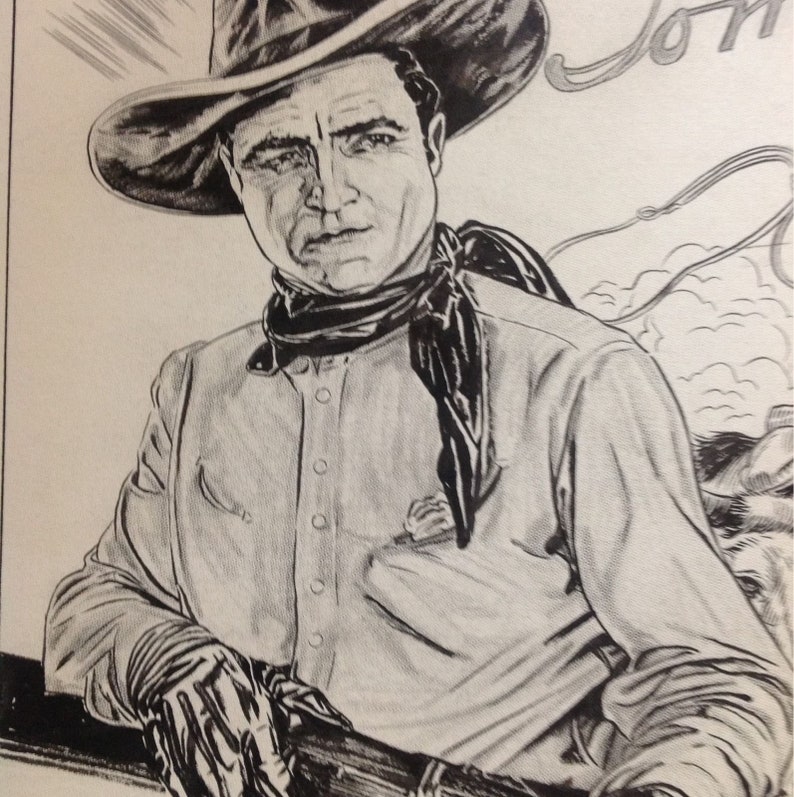 Original Art of Tom Mix by Mario Demarco | Etsy