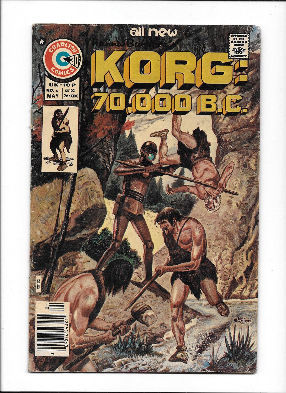 Korg 70000 B.C. 6 Pat Boyette Story Charlton Comics - Etsy