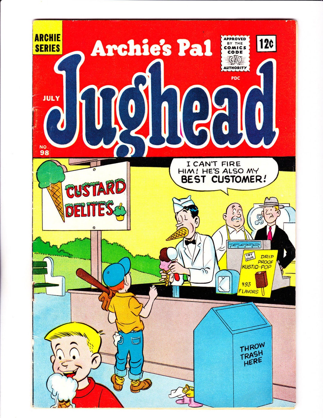 Archie's Pal Jughead 98 Ice Cream Cover Archie Comics Silver Age ...