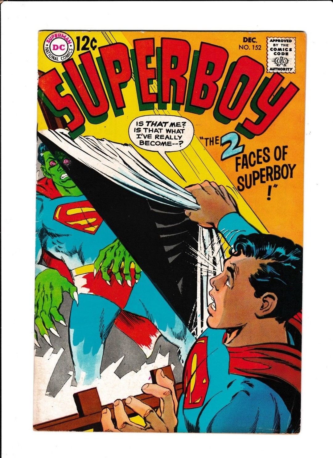 Superboy 152 1968 Neal Adams Cover DC Comics Silver Age - Etsy