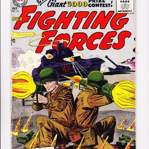 Fighting Forces 14 twin Punch DC Comics Silver Age Vintage Comic - Etsy