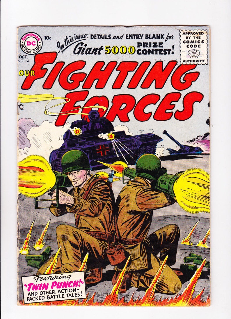 Fighting Forces 14 twin Punch DC Comics - Etsy