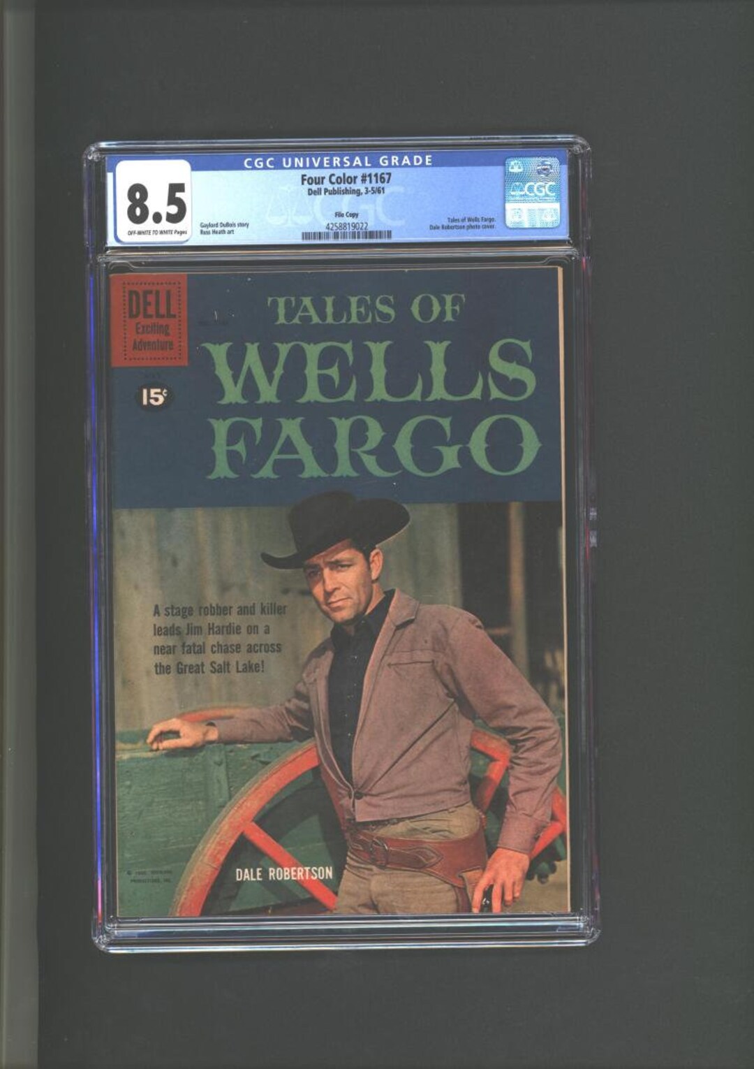 Four Color 1167 CGC 8.5 File Copy Tales OF Wells Fargo 1961 - Etsy