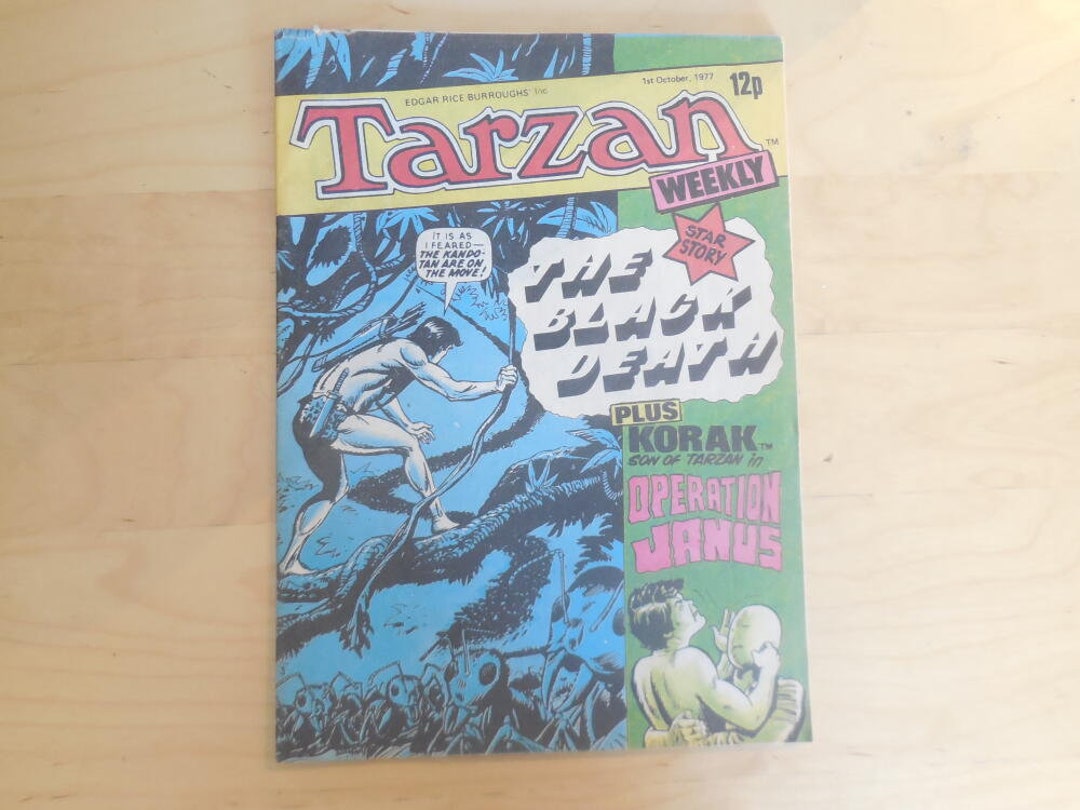 Tarzan Weekly 17 1977 British the Black Death - Etsy