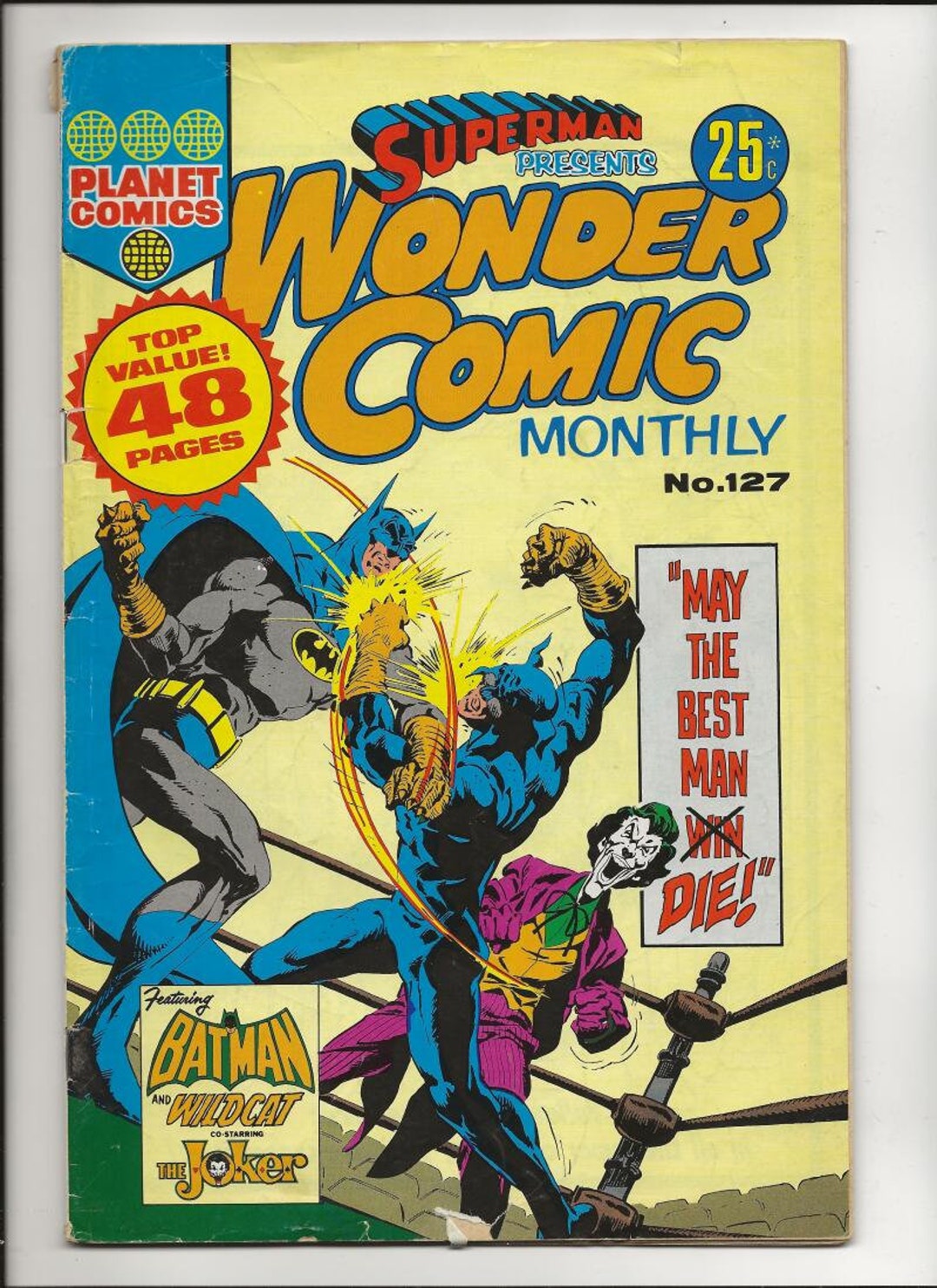 Superman Presents Wonder Comic Monthly 127 Australian Joker Cover 1975 ...