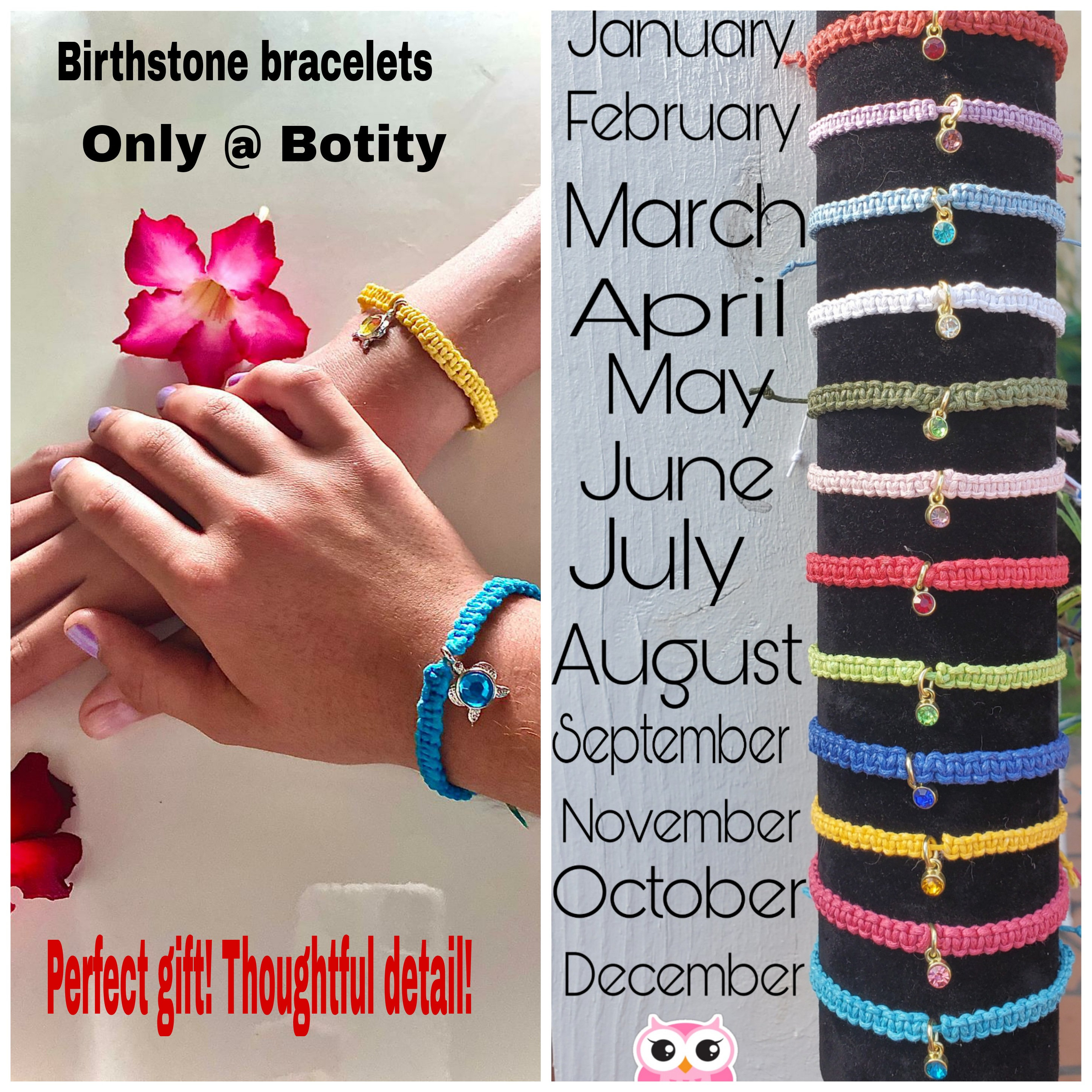 Bracelets With Months Colors - Etsy