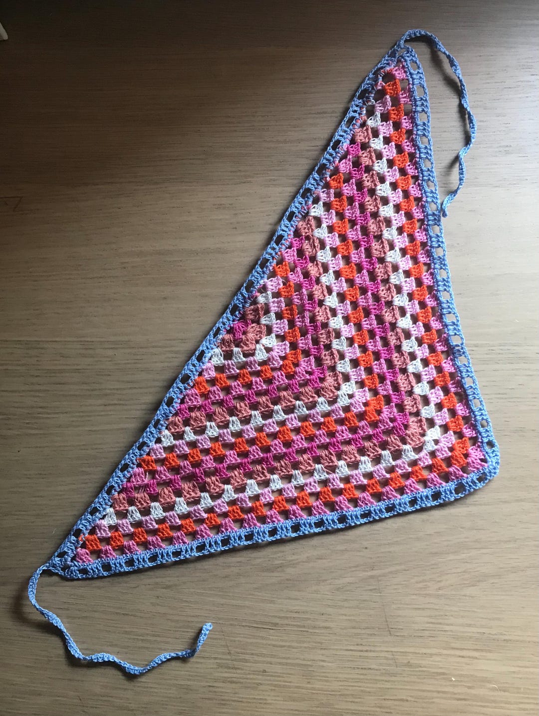 Crochet Bandana, Granny Square Bandana, Hair Band, Triangular Head Band ...