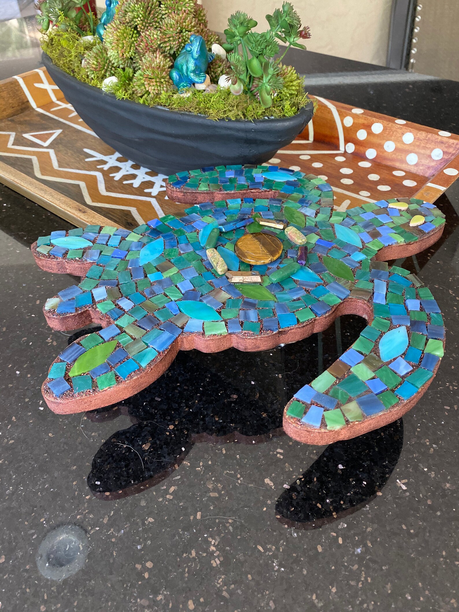 Mosaic Sea Turtle Sea Turtle Mosaic Decor home Decor - Etsy