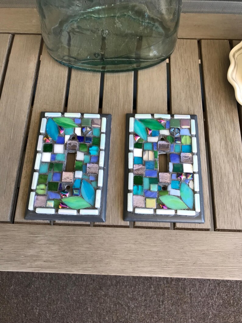 Mosaic Light Switch Plate Covers, Mosaic Art Work ,handmade Mosaic Art ...