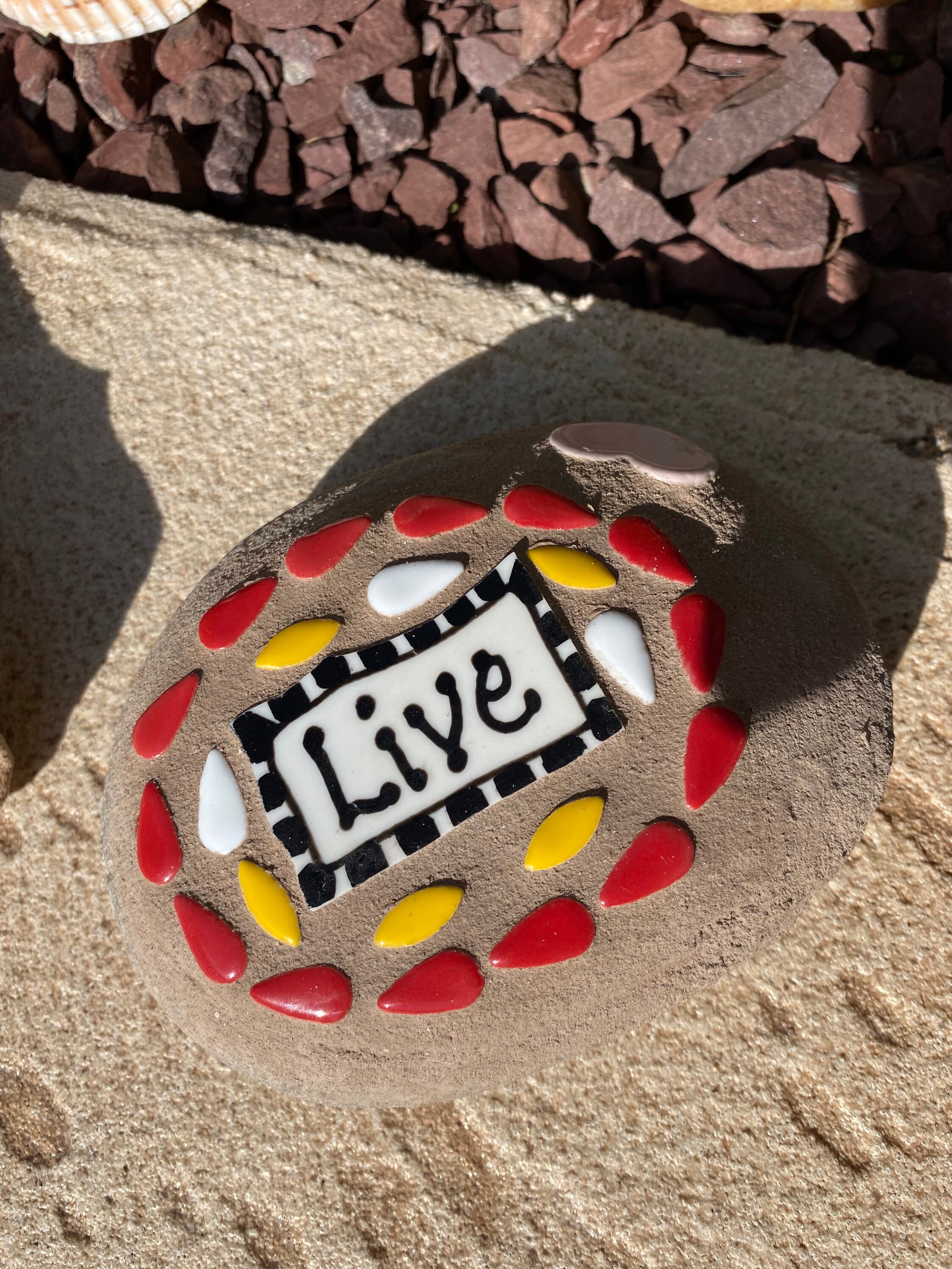 Mosaic River Rock Mosaic Art Mosaic Garden Art Mosaic - Etsy