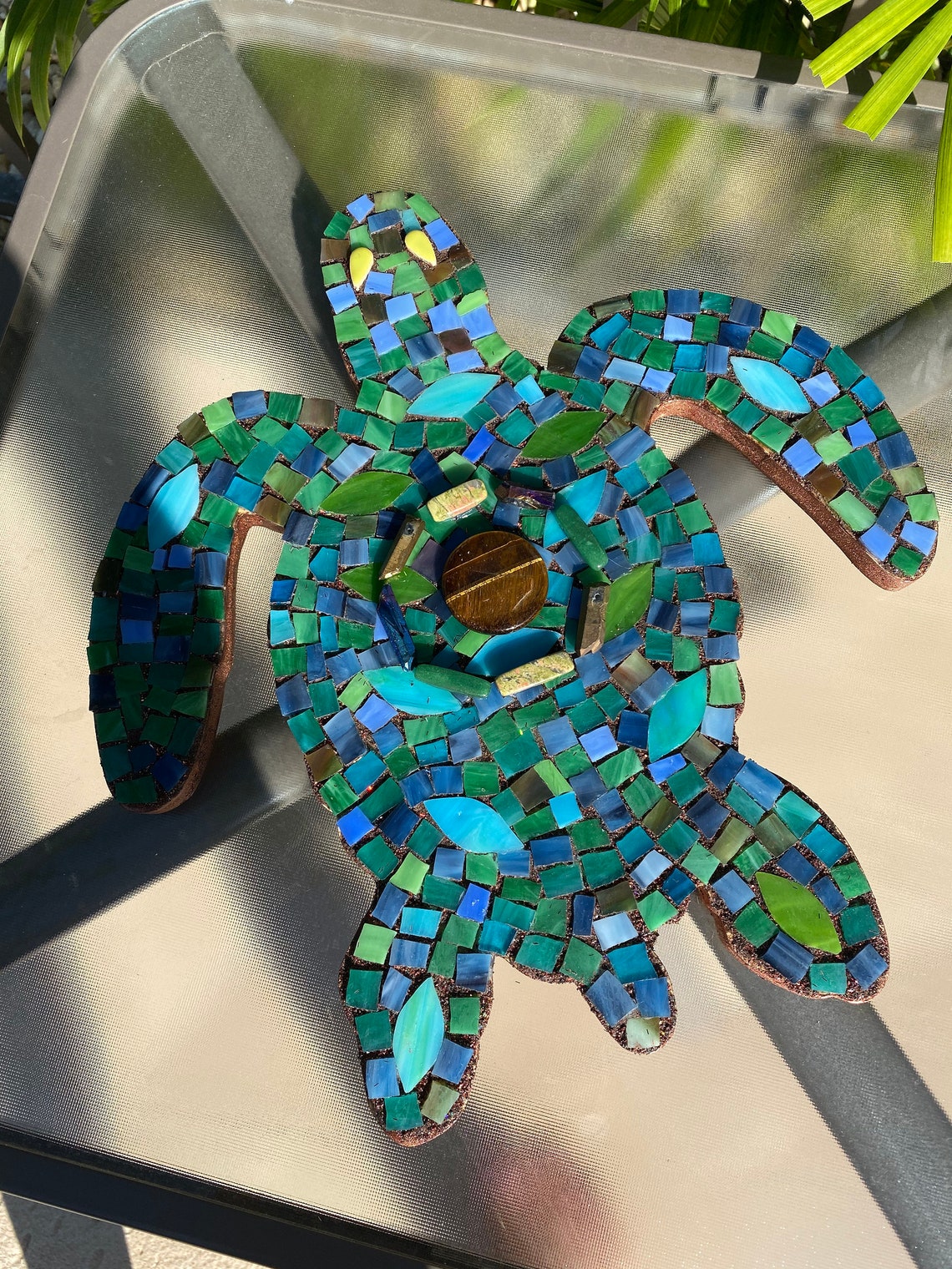 Mosaic Sea Turtle Sea Turtle Mosaic Decor home Decor - Etsy