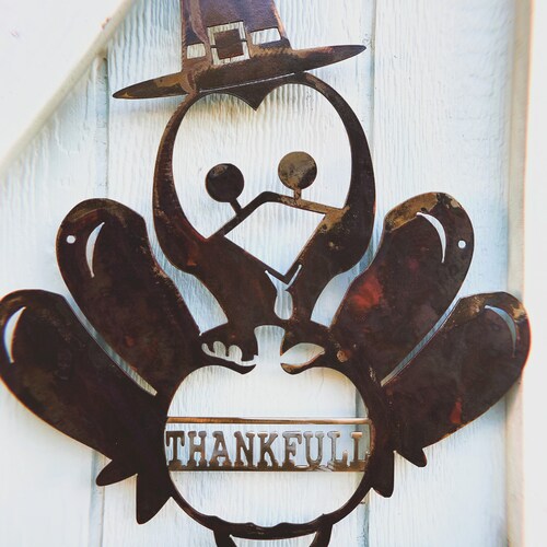 Thanksgiving Rustic Style Turkey Decor Sign - Etsy