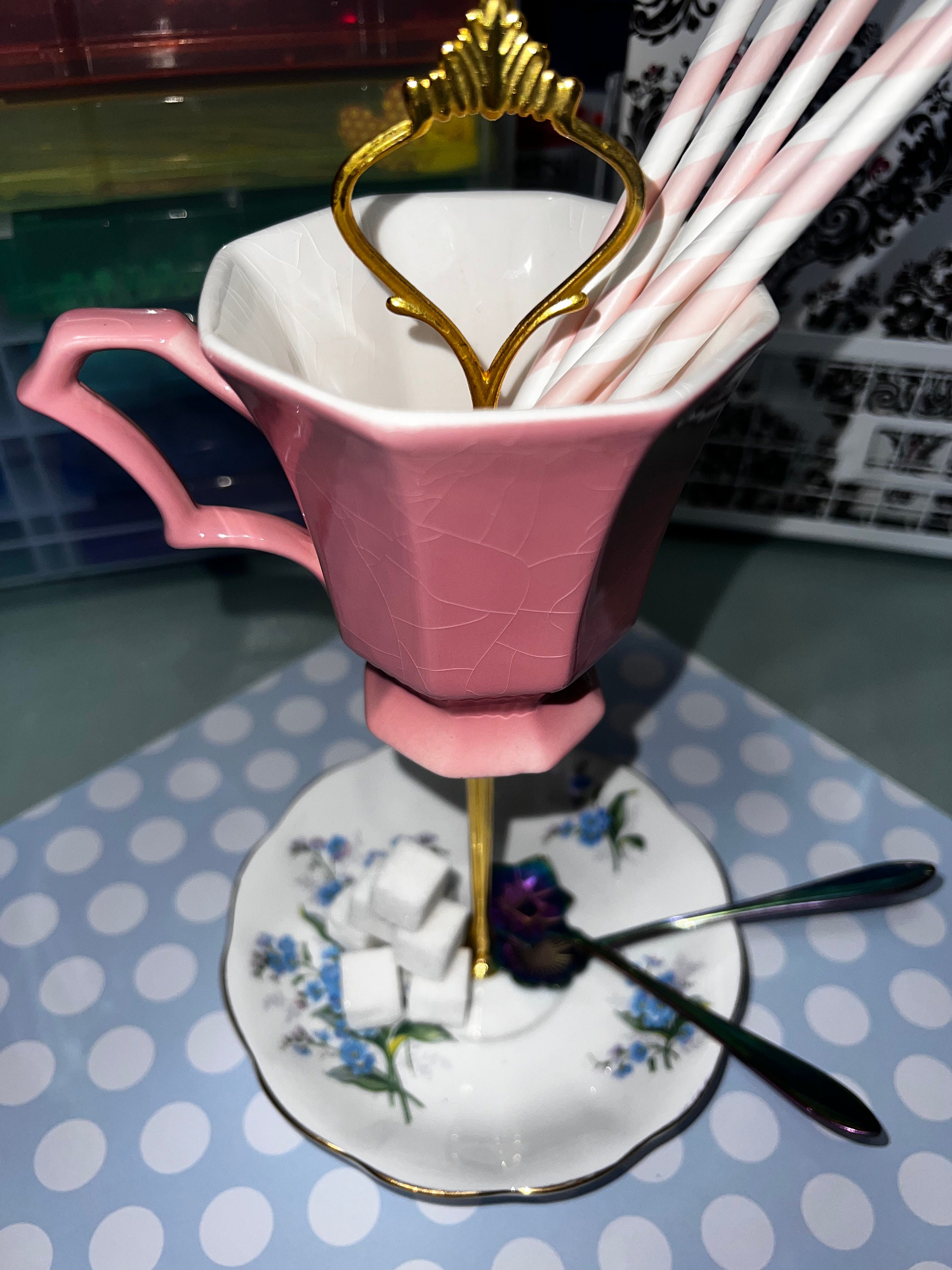 The "marie" - 2 Tier Vintage Plate Stand - Etsy