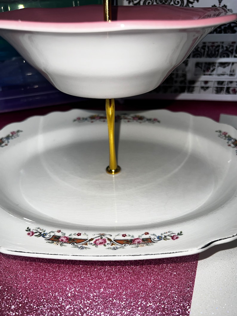 The elisabeth an 3 Tiered Vintage Plate Stand - Etsy