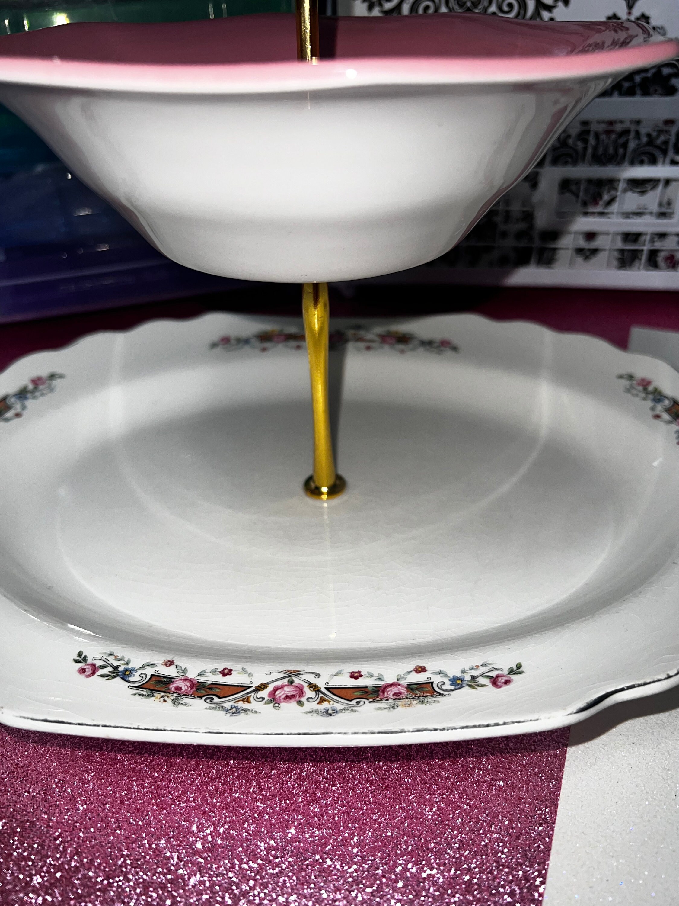 The elisabeth an 3 Tiered Vintage Plate Stand - Etsy