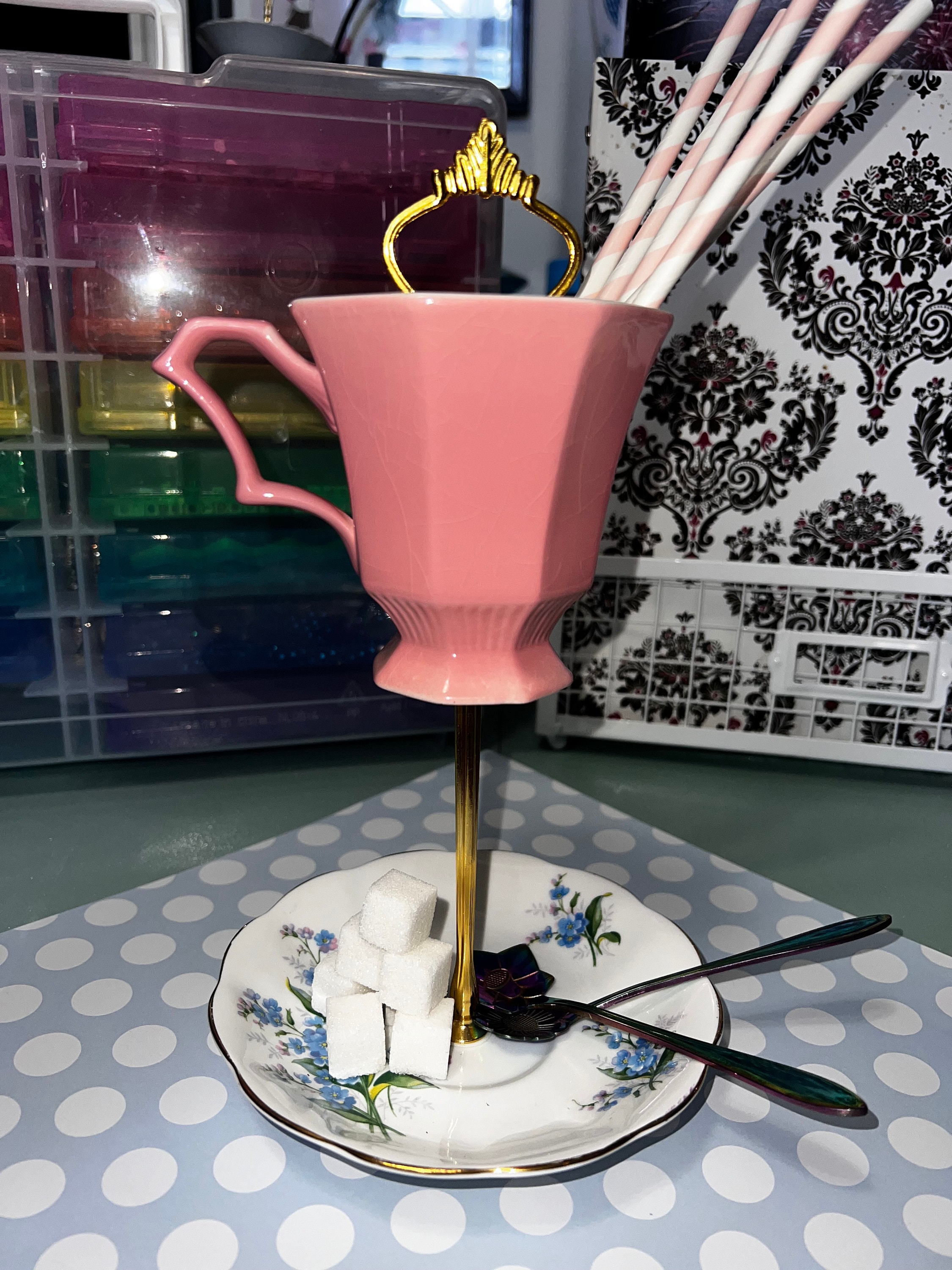 The marie 2 Tier Vintage Plate Stand - Etsy