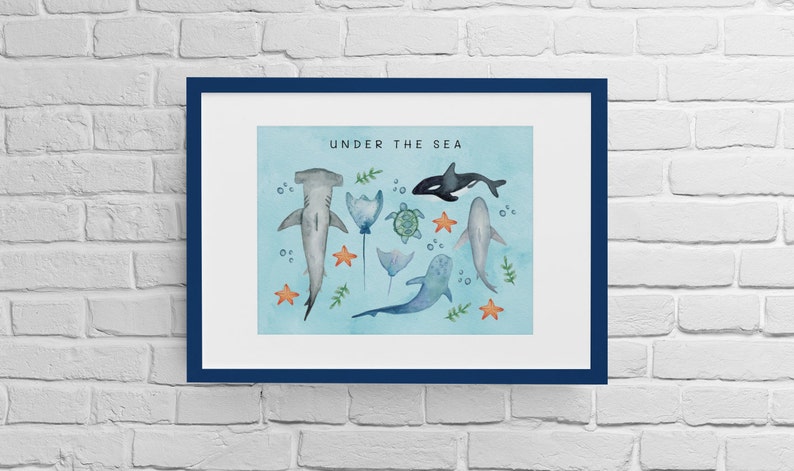 Under the Sea Poster, Digital Print - Etsy