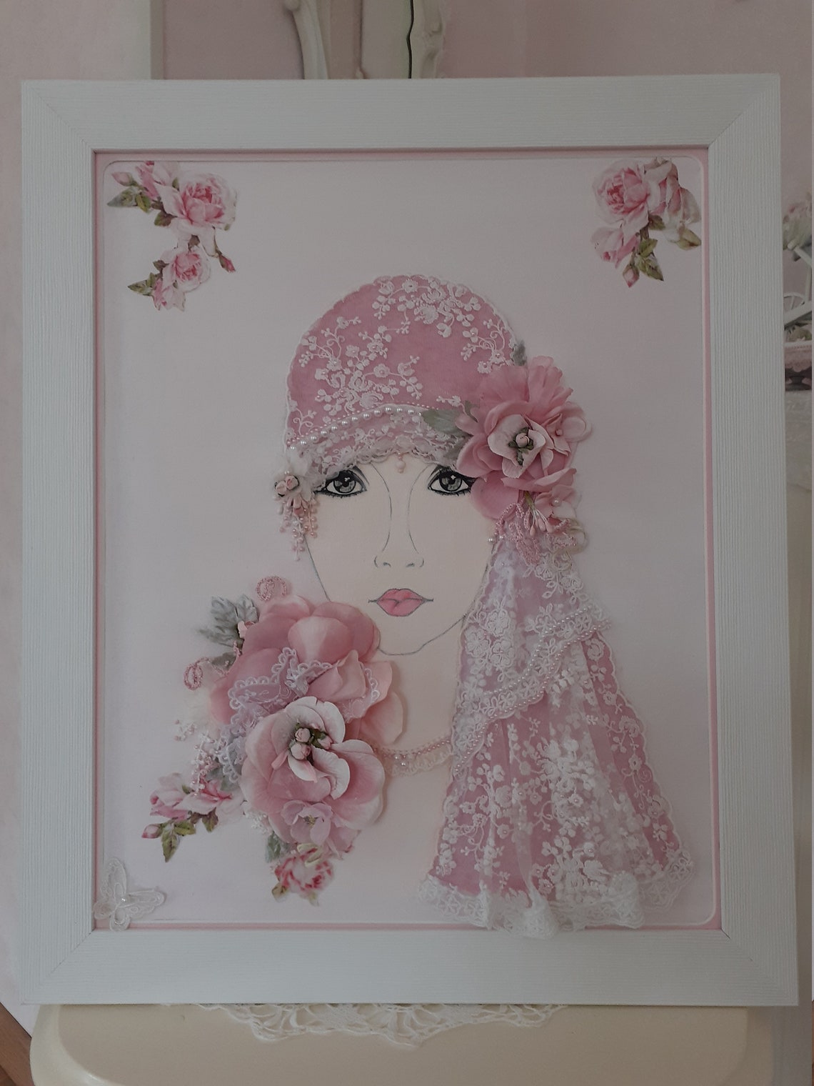 Romantic Shabby Chic Painting - Etsy