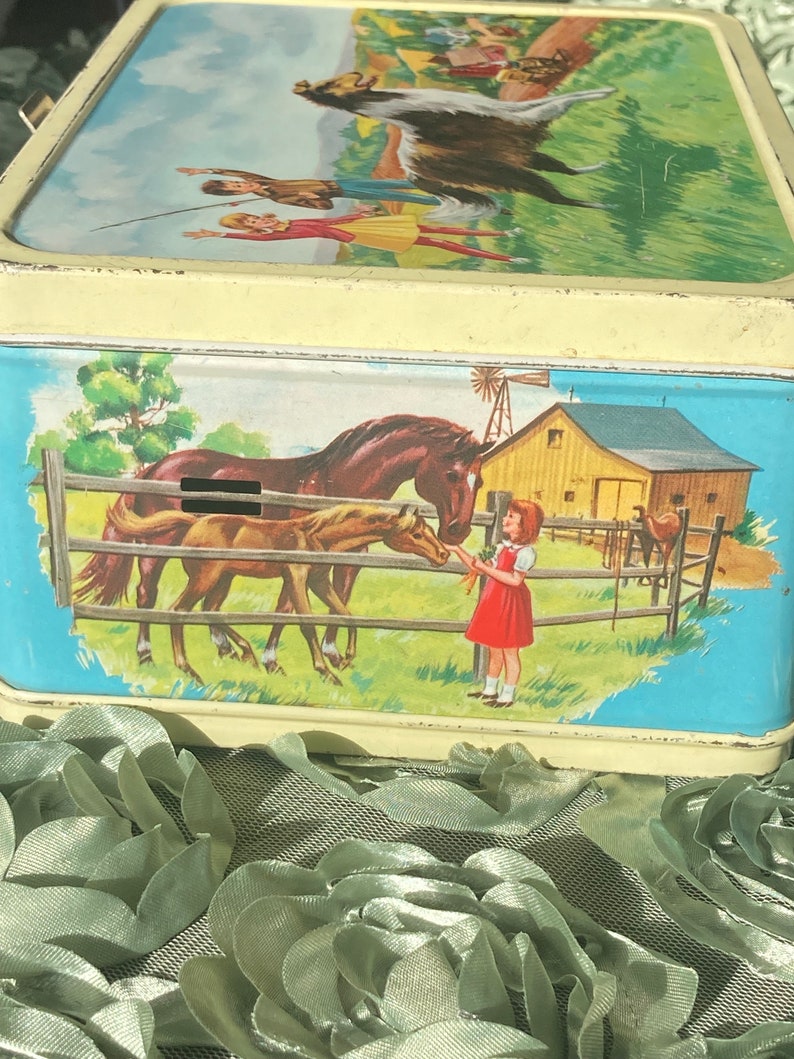 Vintage 1962 Lassie Thermos Lunch Box With Thermos Fantastic Condition ...