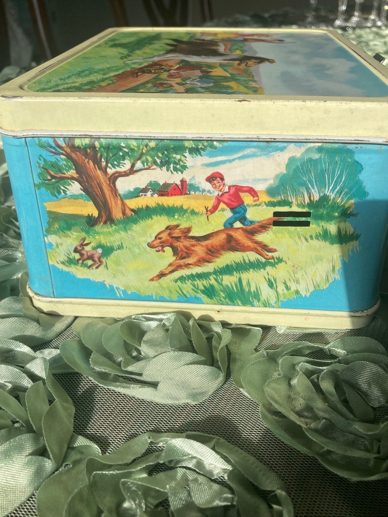 Vintage 1962 Lassie Thermos Lunch Box With Thermos Fantastic Condition ...