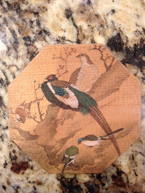 Vintage Hand Painted Chinese Name Cards With Bone Inlay. Exceptionally ...