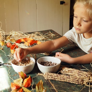 Autumn Beaded Corn Kit - Waldorf Crafts _ Kindergarten Crafts - Etsy