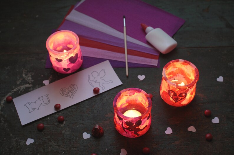 Make-it-yourself Valentine Lantern Kit - Etsy