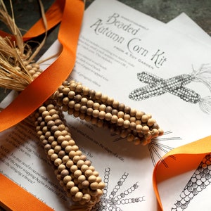 Autumn Beaded Corn Kit - Waldorf Crafts _ Kindergarten Crafts - Etsy