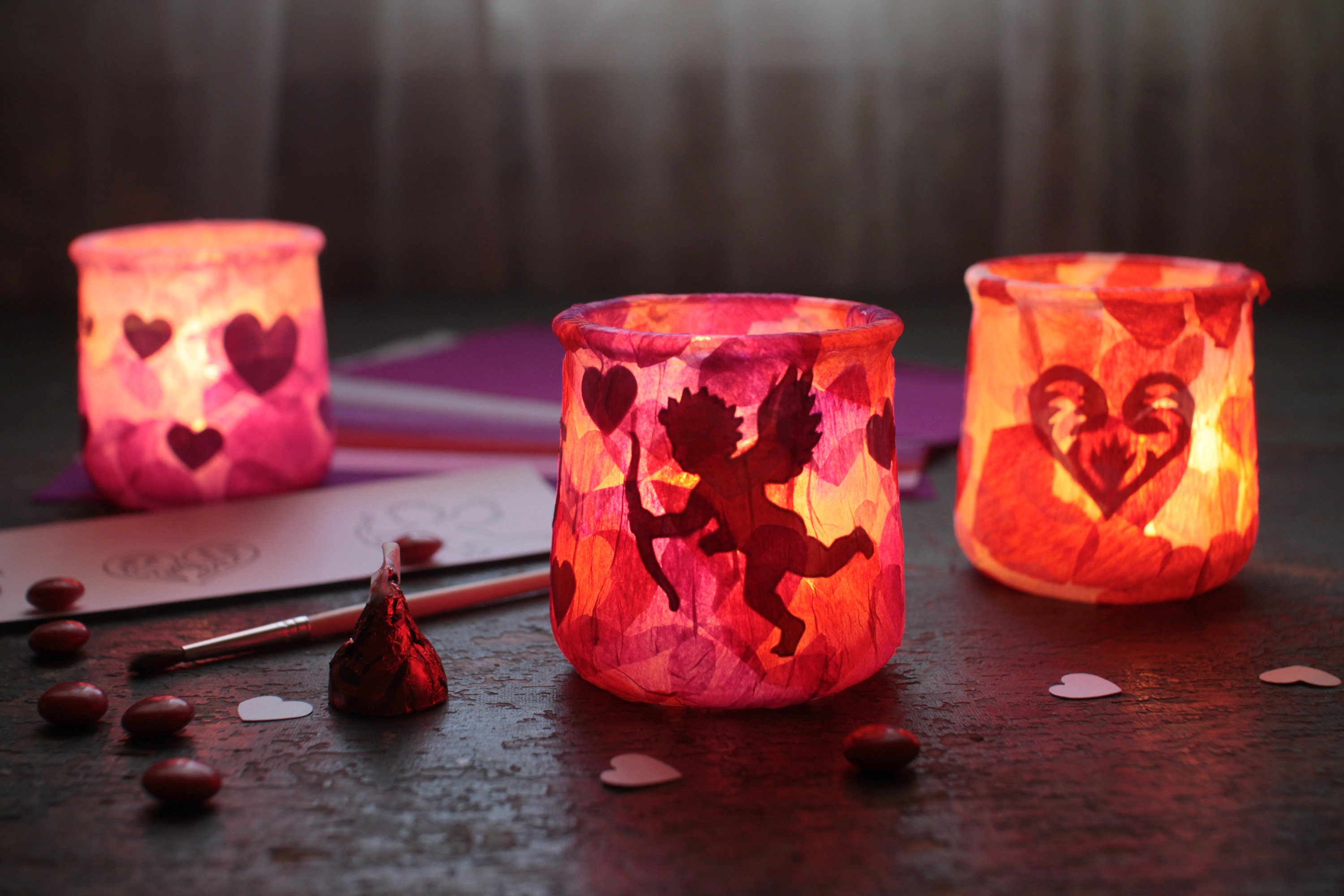 Make-it-yourself Valentine Lantern Kit - Etsy