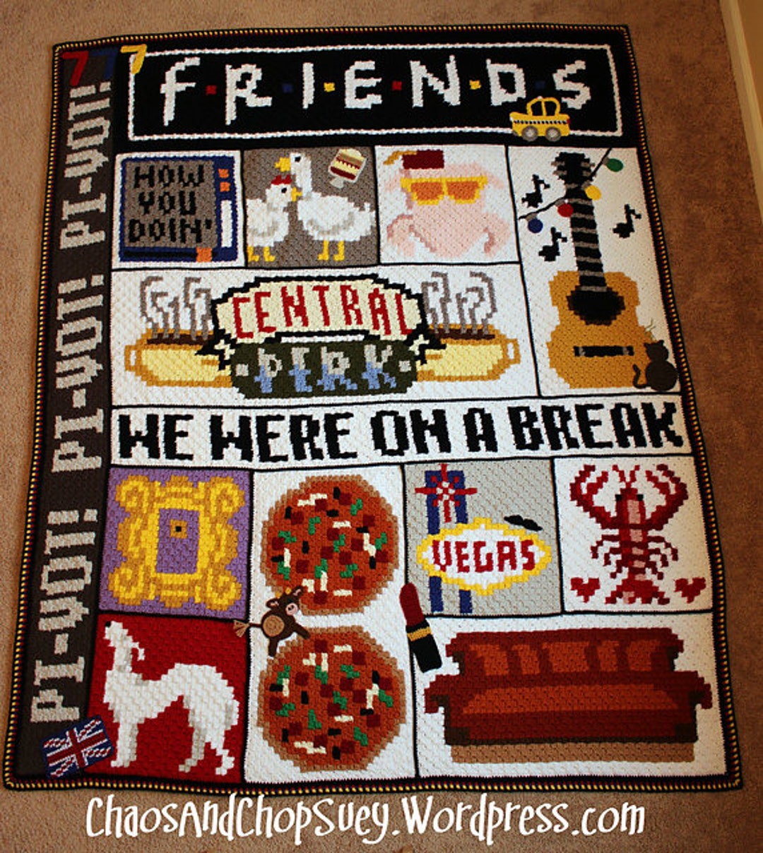 Friends Themed Graphgan **DIGITAL CROCHET PATTERN** - Etsy