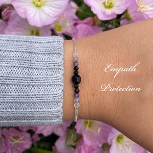 Minimalist Empath Protection Bracelet, Gifts for Him and Him, Delicate ...