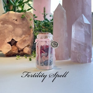 Fertility Spell Jar, TTC, IVF, Infertility Crystals, Manifestation ...