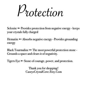 Protection Crystal Set, House Protection, Empath Protection, Energy ...