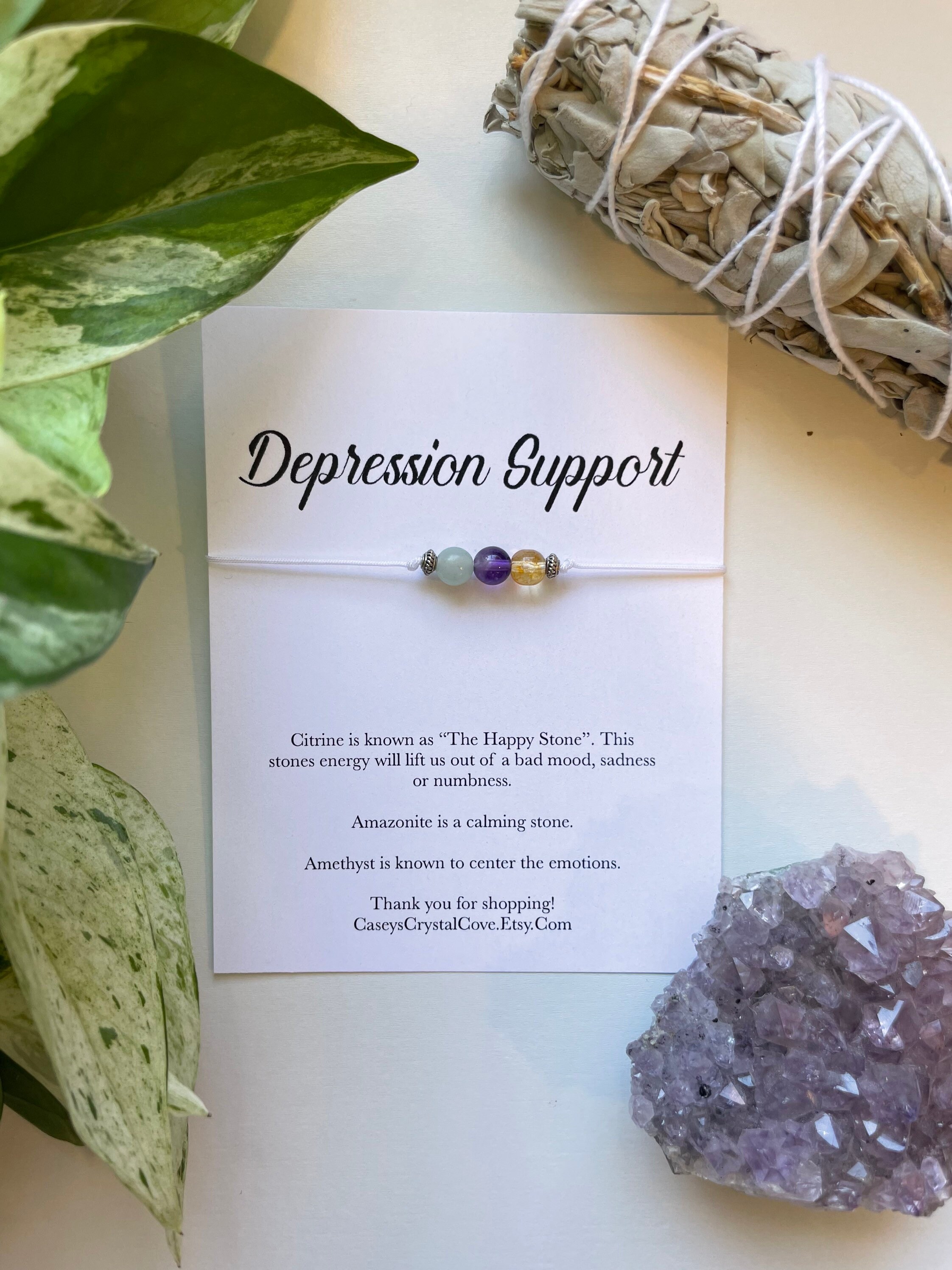 Depression Awareness Bracelet Depression Crystals Healing - Etsy