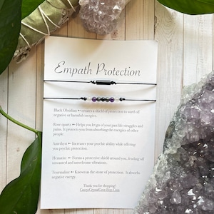 Empath Protection, Empath Protection Set, Empath Bracelet, Gifts for Him, Gifts for Her ...