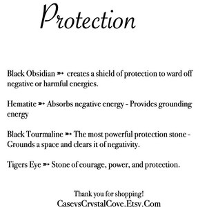 Triple Protection Bracelet, Empath Protection, Black Tourmaline and ...