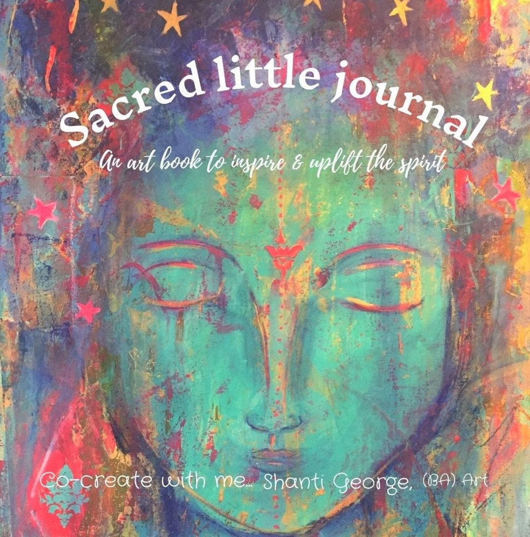 Sacred Little Journal, Mixed Media Ideas, Art Gift, Creative ...